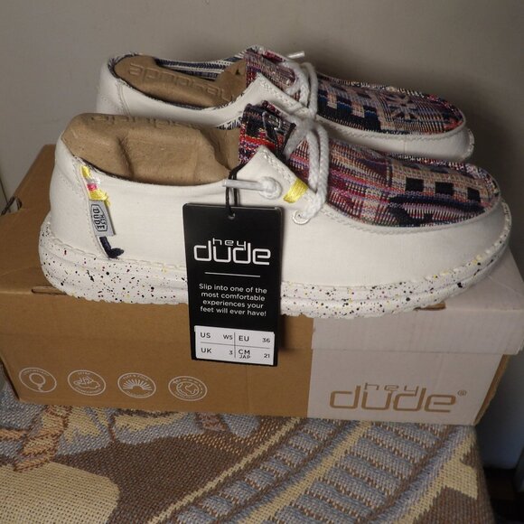 Hey Dude | Shoes | New In Box Hey Dude Wendy Azca Aztec Pattern ...